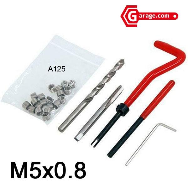 特長つぶれたメネジの修正に使用するネジ山修正キットです。損傷前と同じサイズで、より強度の高いメネジを再生できます。ドリルまで附属していますので、必要なものはすべてが揃ったキットです。※下穴加工用の電気(またはエアー)ドリルや、タップハンドル...