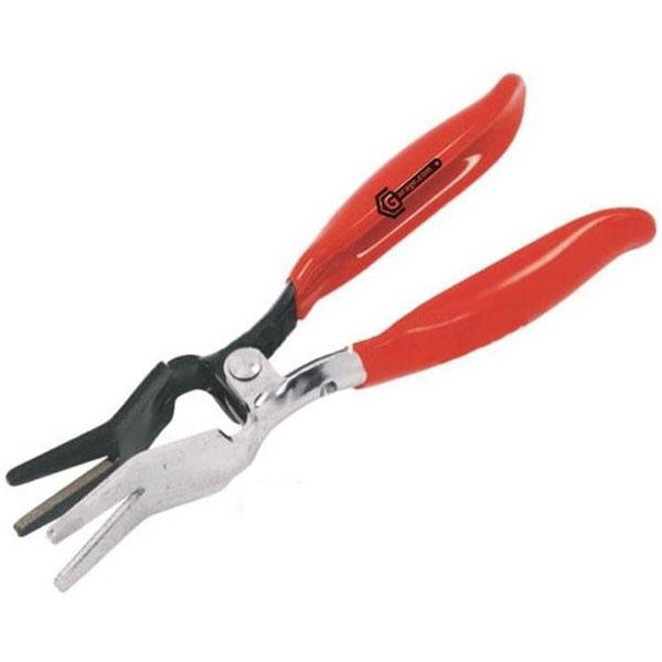 固着した車やバイクのバキュームやフューエルのホース等を外す際に使用する工具です。 使い方 黒い側を金属パイプ側