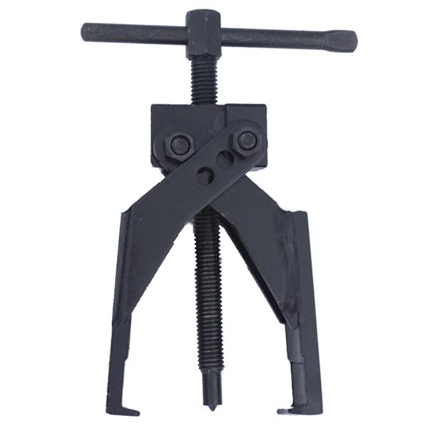 歯車・ベアリング等の抜き取り作業に。クランクタイミングプーリー・オルタネーターベアリングなどに。お手持ちのボルト＆ワッシャーを使用しサービスタップ付タイプギアの抜き取りも可能です 特徴:・2本爪デザイン: 均等な圧力をかけることでベアリング...