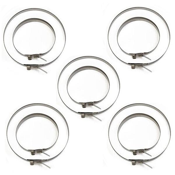 ドライブシャフトのブーツを締めるステンレスブーツバンドです。軽自動車から普通車まで幅広い車種に使用可能です。■製品詳細：・セット内容：小（全長350mm） ＆大（全長730mm） x 5セット（10pc）・サイズ：幅6.4mm　厚み：0.3...