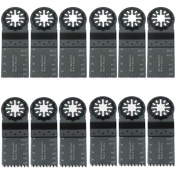 マルチツール用替刃ブレード 12枚セット（2種×各6枚）この替刃ブレードは、幅広い用途に対応するマルチツールの性能を最大限に引き出すために設計されています。DIYからプロの現場まで、様々な作業にご活用いただけます。■特長・多用途対応：木材、...