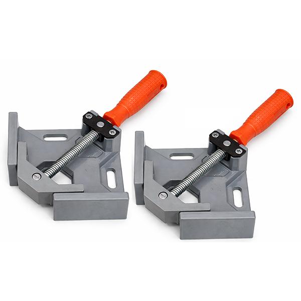 DIYや木工作業で角材同士を正確に90°で固定できるコーナークランプ2個セットです。直角を保ったまま仮止めできるため、接着・ネジ止め・穴あけ作業がスムーズに行えます。特長・角材をしっかり直角固定できる90度コーナークランプ・握りやすいゴム製...