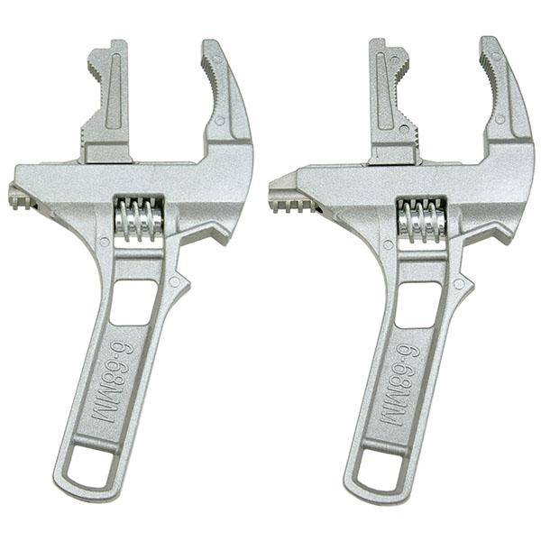 軽量、コンパクト、6〜68 mmのワイドタイプですので狭いスペースでの作業に便利で、開口部を滑らかに調整し、作業効率を向上させます。第三世代では先端のジョー向きの入れ替え＆丸いパイプにも使用可能です。水栓、トラップ管、混合栓などのメンテナン...