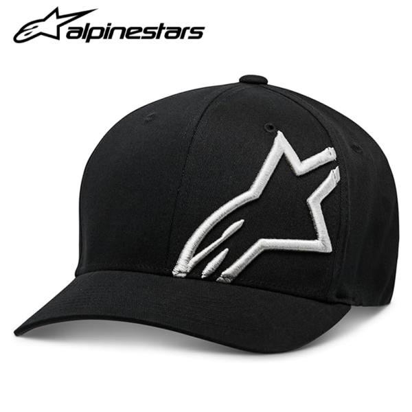 alpinestars CORP SHIFT 2 CURVED BRIM コープシフト2 FLEXFIT L-XL ブラックホワイト キャップ アルパインスターズサイズ: L-XLカラー：1020 ブラックホワイト商品画像と実物の色味は若干...