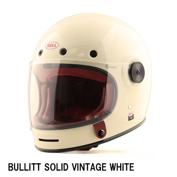 BELL SOLID VINTAGE WHITE BULLITT CRF(ベル ブリット)は、クラシックなデザインと最新の安全技術を融合したフルフェイスヘルメットです。カフェレーサーやネオクラシックバイクに最適なスタイルと、現代に相応しい快...