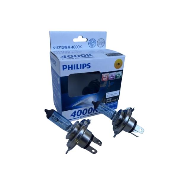 石英ガラス採用なので、灯具に有害なUV照射を軽減。バルブ本来の明るさを発揮する高い透過率。世界基準のEマーク取得品。カーメーカー純正品と同等レベルの品質の証です。【メーカー＆商　品　名】PHILIPS　BlueVision　 フィリップス　...
