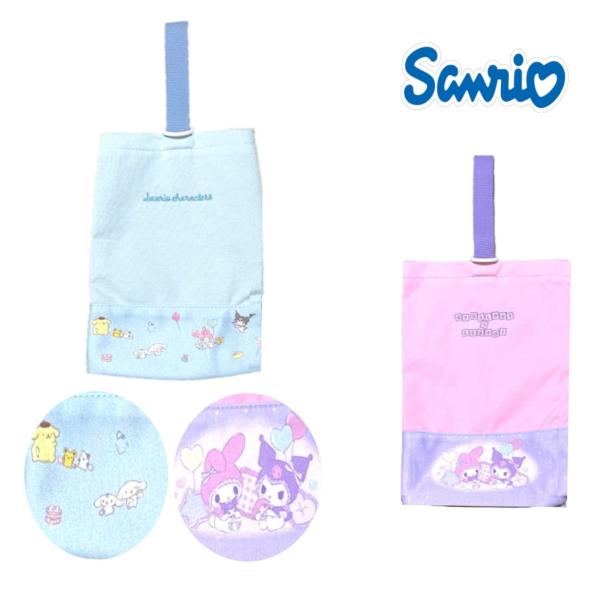 サンリオキャラクターがかわいいシューズバッグです。持ち手を輪っかに通すだけの簡単に開け閉め可能♪スウェット生地でソフトな手触り！学校や習い事などの上履き入れとしてはもちろん、小物入れとしても活躍すること間違いなし！ご入園やご入学の準備におす...