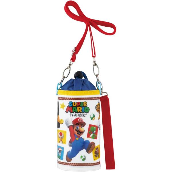保冷、保温両方のシーンでご使用頂けるかわいいスーパーマリオのペットボトルホルダーです。290ml〜500mlのペットボトルに対応。便利な巾着タイプで出し入れラクラク、巾着をきゅっと絞ればペットボトルが抜け落ちにくく、使い勝手抜群。裏地は保冷...