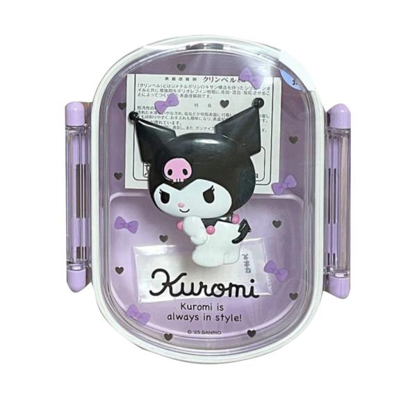 安心の日本製お弁当箱です。クロミのかわいいランチボックス。油汚れが落ちやすい「クリンベル加工」。入れられるご飯の量は子供用お茶碗約1杯分。フタを外して電子レンジOK。温蔵庫、食洗器、食器乾燥機使用不可。煮沸不可。耐熱温度:約80度サイズ:約...