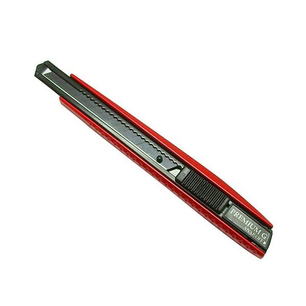 【特徴】超鋭角刃付けの黒刃を標準装備で切れ味抜群です。アルミダイキャスト製のメタルボディです。塗りにこだわった金属製カッターのプレミアムモデルです。カッターナイフ刃がすべり出ないオートロック機能付きです。【用途】プロ向け軽作業用。【仕様】●...