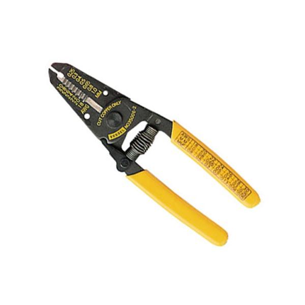 【特徴】刃は、ダイヤモンド精密砥石研磨により、高精度の剥離を実現します。グリップは、AWG、mm、mm2の換算表付きです。【用途】電線の切断・剥離。【仕様】●全長：155mm。●重量：100g。●柄色：黄。●環境対策品。●線芯直径および公称...