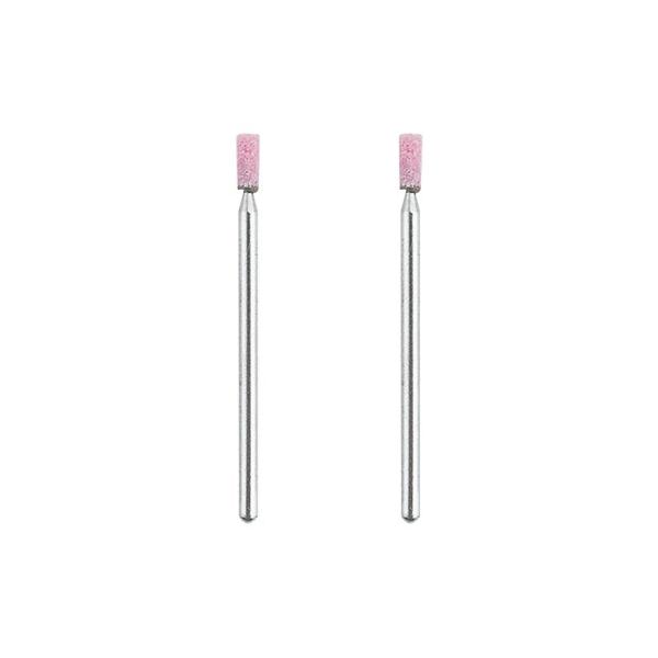 【特徴】WA砥石はしなやかさに富み、なめらかな研削が可能です。【用途】鉄、アルミ、真鍮などの研削、研磨。【仕様】●シャフト径：2.35mm。●形状：棒型径2.7mm×6mm。●2本入。●適合機種：No.28600・26700・26800・2...