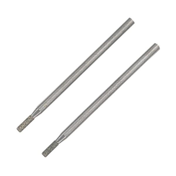 【特徴】ガラス、セトモノの彫刻・研磨に最適です。【用途】ガラス・瀬戸物の彫刻、研削用ダイヤモンドビット。【仕様】●シャフト径：2.35mm。●サイズ：先端部分・径1.8×5mm。●先端形状：棒。●最高対応回転数：150000min-1(回/...