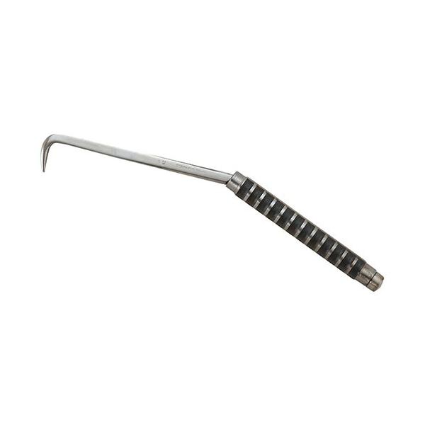 【特徴】柄が鉄筋と同じ形なので持ちやすくなっています。本体はステンレスで錆びに強いです。握りやすく滑りにくい抜群のグリップです。付け部(ツメ)は手造りで、最良の仕上げです。【用途】結束線、番線の締め付け作業。【仕様】●全長：265mm。●柄...