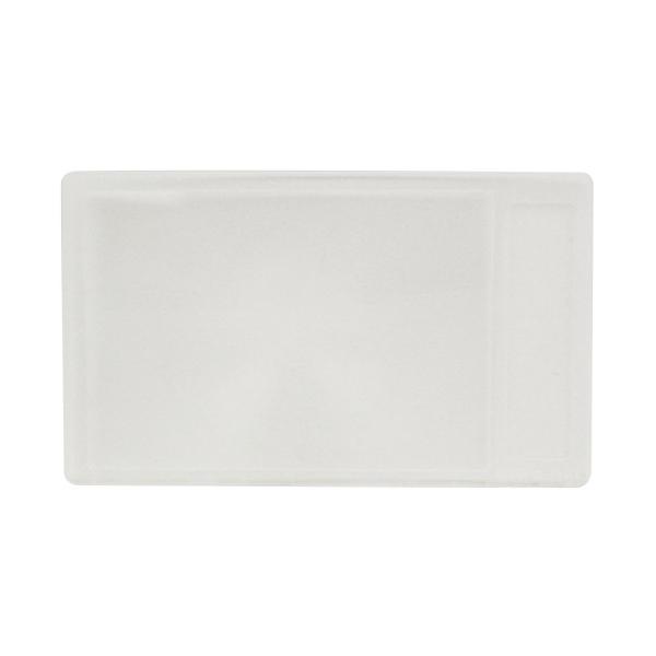 【特徴】新聞や辞書など細かい文字をじっくり読みたい場合に便利です。【用途】対象物の拡大。【仕様】●倍率：約3倍。●レンズ径：約44×52mm。●本体サイズ：約54×89×1.5mm。●本体重量：約12g。【材質】●レンズ：アクリルレンズ。【...