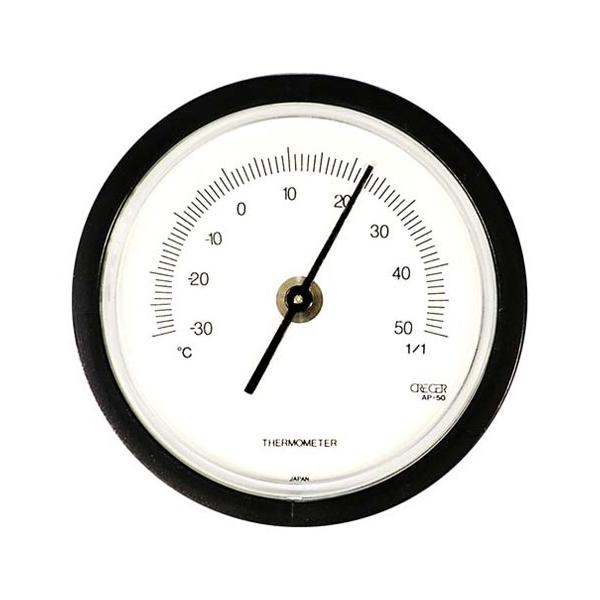 【特徴】壁掛けタイプの温度計です。【用途】室内用温度計。【仕様】●壁掛け用。●本体サイズ：直径58×18mm。●本体重量：18g。【材質】●PS樹脂。【サイズ】幅：58mm高さ：58mm奥行き：18mm重量：18g