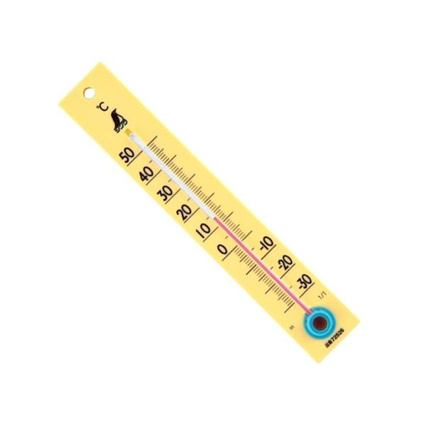 【特徴】ガラス管式のスタンダードな温度計です。【用途】ご家庭・教室・オフィスでの湿度管理用。【仕様】●本体サイズ：幅42mm×高さ250mm×奥行17mm。●重量：55g。●精度：±1度。●測定範囲：-30度〜50度。●温度計：1目盛1度。...