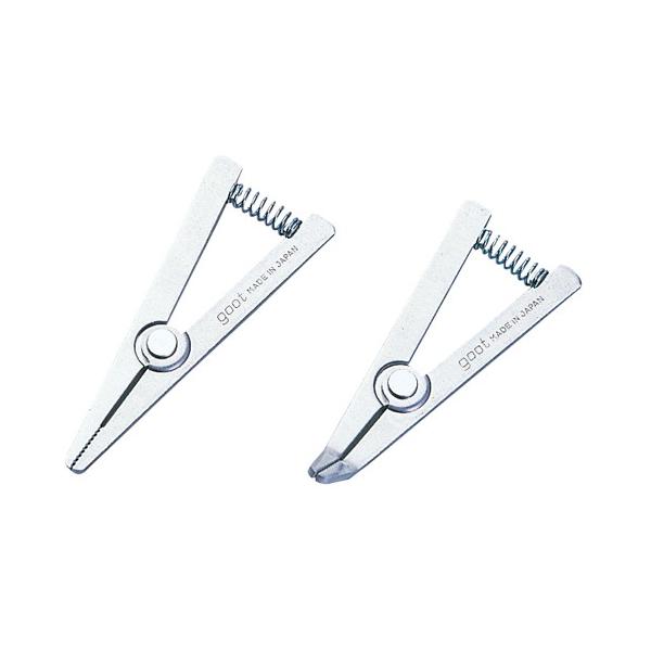 【特徴】はんだこての熱から部品を守る放熱用クリップです。L型は狭いところでの使用に最適です。【用途】放熱用クリップL型・S型2本セット。【仕様】●重量：10g。【サイズ】重量：10g