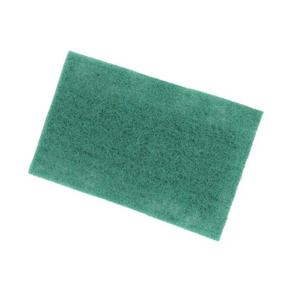 【特徴】乾式・湿式両用タイプです。ナイロン不織布なので目詰まりがしにくいです。【用途】コゲ・汚れ・サビ落とし、塗装はがし・コンクリート面の汚れ落としなど。【仕様】●粒度：150。【サイズ】幅：150mm高さ：230mm奥行き：6mm重量：24g