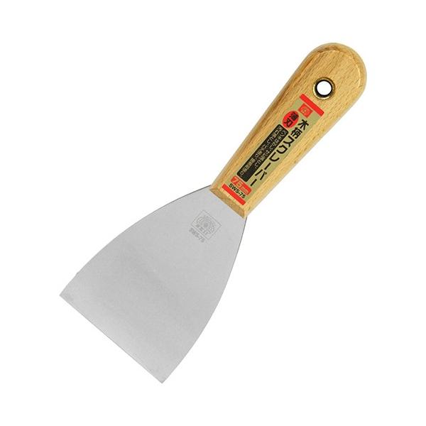 【特徴】刃先部分になるほど薄く研磨しているので、適度なしなりがあり、塗りつけ作業やはがし作業に最適です。【用途】ペンキはがし、サビ落とし、汚れ落とし、パテ塗り、接着剤塗り。【仕様】●刃幅：75mm。●板厚：1.2mm。【材質】●スチール。【...