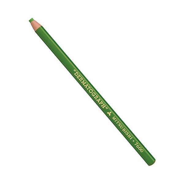 【特徴】ガラス・金属・プラスチックなどに自由に描けます。【用途】金属・ガラス・プラスチック・木材へのマーキング。【仕様】●芯色：黄緑。●油性ダーマトグラフ。【サイズ】幅：9mm高さ：180mm奥行き：9mm重量：6g