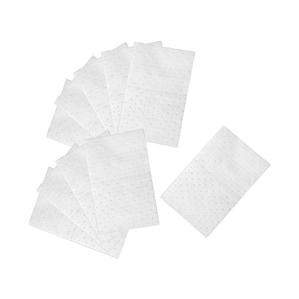 【特徴】バイクや自動車の整備中のパーツの下敷きに最適です。オイル交換中の漏洩対策に効果を発揮します。【用途】誤って油をこぼしてしまった際の吸収材。【仕様】●吸油量：528ml/1枚。●サイズ：縦400×横500×厚さ2mm。●10枚入。【材...