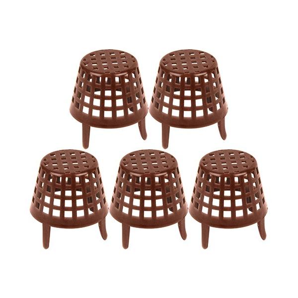 【特徴】植物に肥料を与えるのに最適な容器です。土の上に肥料を置き、上からかぶせます。【用途】肥料用容器。【仕様】●サイズ：小。●入数：5。【材質】●PP。【サイズ】幅：35mm高さ：35mm奥行き：35mm重量：2g