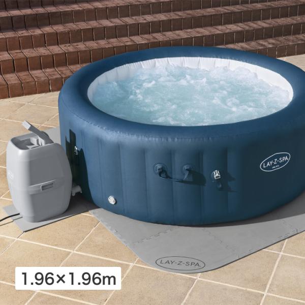 ■商品名：フロアプロテクター 1.96m×1.96m グレー■コード：30889700「Bestwayエアジェットスパ」の保護用グランドマット【商品詳細】構造 ：完成品材質 ：ポリエチレンサイズ ：約幅245cm×奥行196cm×厚さ6.5...