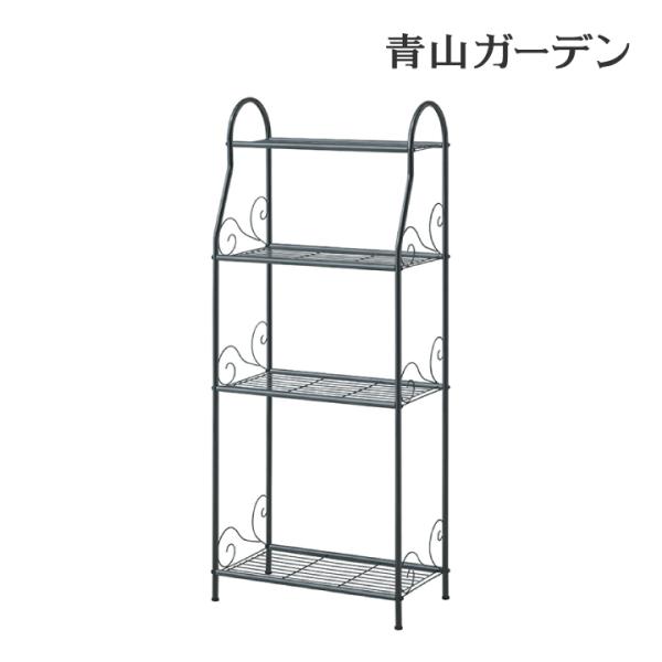 ■商品名：フラワースタンド 4段■コード：34767400花鉢やオーナメントなどをきれいに飾り立てる4段のプランタースタンド。軽量なスチールパイプ製ですので、移動も簡単。表面にはパウダーコーティングが施されていますので塗幕で錆を発生しにくく...