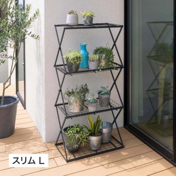 ■商品名：パンタグラック スリム L■商品コード：54176800折りたたみ式の収納ラック。使用しない時はコンパクトにして収納可能です。【商品詳細】サイズ：約幅60cm×奥行36cm×高さ121cm重量：約4.2kg材質：スチール［塗料種類...