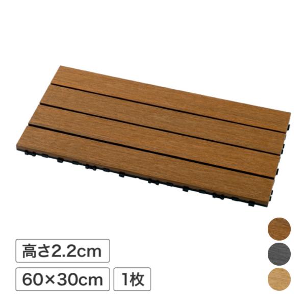 ■商品名：ガディス 人工木ジョイントデッキ 60■コード：54214700 チーク■コード：54215400 シルバーグレー■コード：54216100 ナチュラル敷くだけでベランダやテラスを素敵にドレスアップ。タイルを繋げて設置するだけなの...