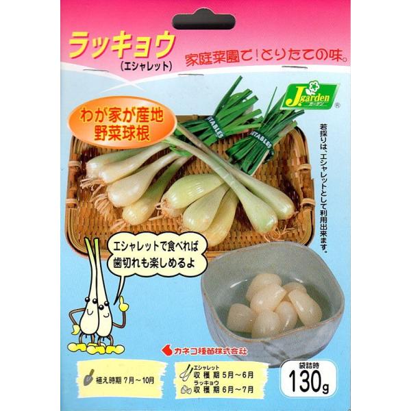 風味豊かで栄養価の高い野菜で、肥大した軟白部を生のまま、または漬物などにして食べます。また、深植えにして葉が枯れる前に若採りしたラッキョウは「エシャレット」と呼ばれ、生のまま味噌などをつけて食べます。「エシャレット」はラッキョウほど辛くなく...