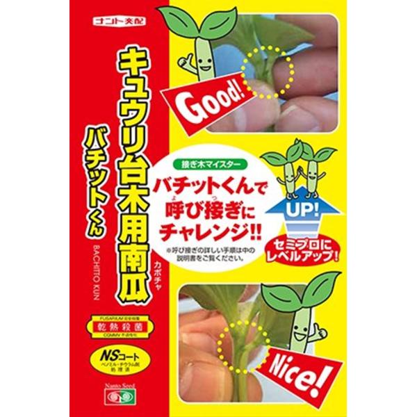 胚軸が太く、接木作業が容易な南瓜台木。草勢が強く、耐暑性・耐寒性に優れ、つる割れ病に強い。収穫物には実生同様にブルーム(果実表面の白い粉)が発生します。