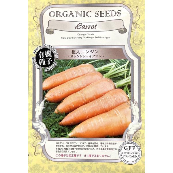 太く育つ人参で長さは30cm以上になる貯蔵性の良い品種です。固定種です（F1種ではありません）