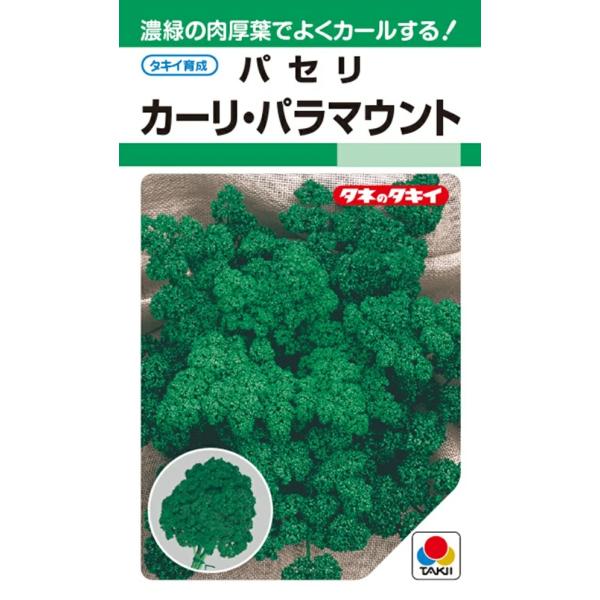 葉は濃緑色で肉厚、葉緑はよくカールする。生育旺盛で耐寒・耐暑性にすぐれる。スープやサラダなどの香味料としても幅広く利用できる。