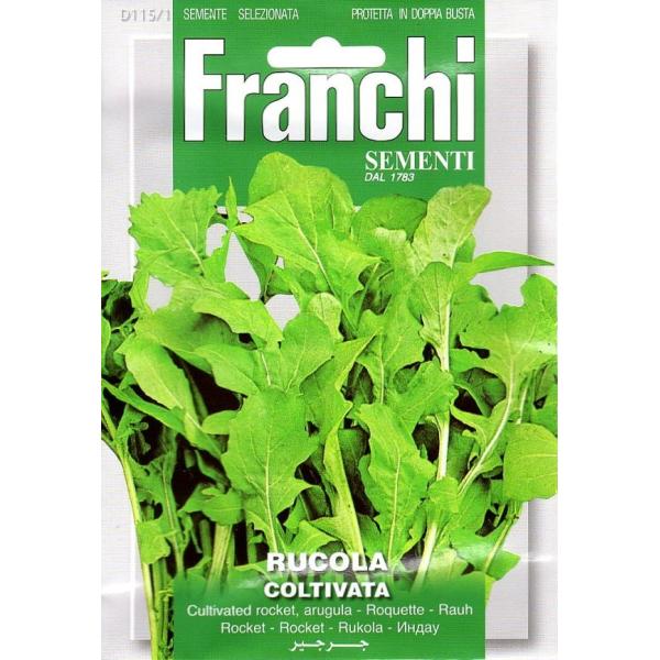 深い切れ込みが入った野菜で、ゴマのような風味が料理にアクセントを添えます。イタリア本場のルッコラは味香りが違います！！