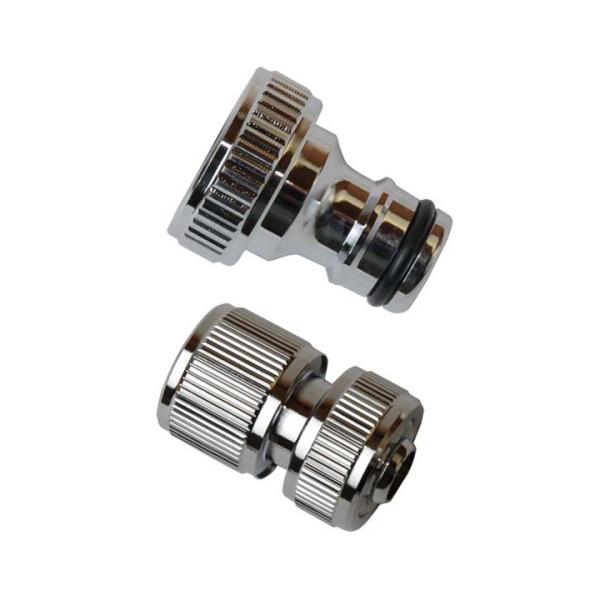 【商品名】 [f-900]ホースアダプター＆カプラーセット メッキ [f-410&amp;f-420]【メーカー名】 オンリーワン・ホースアダプター【サイズ】 図面をご確認下さい。　ネジ部分：G1/2　内側Oリング：直径19.25mm(内径...