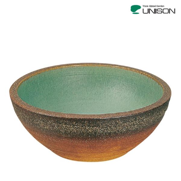 【商品名】 陶芸ポット　若草【メーカー名】 UNISON/ユニソン【サイズ】 φ485×高さ190mm【重さ】 10.0kg【材質】 陶器【付属】 目皿付き(サイズ：42mm)※手作り・手加工商品の為、一つ一つサイズ、表情、色に幅があります...