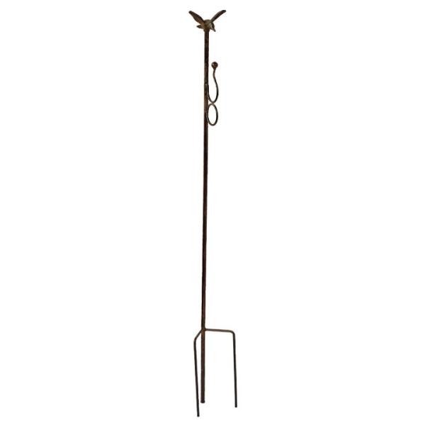 カタログサイズ：h96cm重さ（実測） 約0.4kg素材： アイアン※ご使用過程や、環境によりましては、錆が出る場合がございます。差し込み部（15cm以上）までしっかりと差し込んでご使用下さい。変形やアイアン特有の歪み、がたつき、多少のサビ...