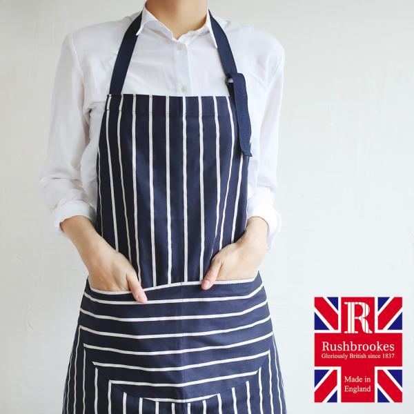 【商品名】BUTCHER'S APRON LONG (丈76cm)【ブランド名】Rushbrookes【サイズ】約 幅68×丈76(cm)【素材】綿100％【カラー】レッド、グリーン、ネイビー、ダークグレイ【生産国】イギリス