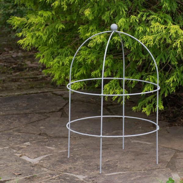 【商品名】プランツサポート ドーム S【メーカー名】森の鍛冶屋 Forest IW【カタログサイズ】h600×φ400(mm)【実測サイズ】h600×φ400(mm)【重さ】約0.97kg【素材】アイアン（ジンクリッチペイント仕上げ）【製造...