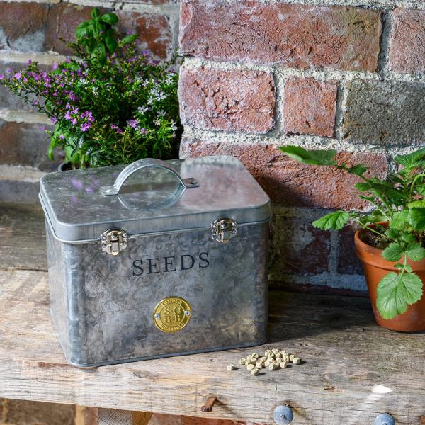 【商品名】 Sophie Conran Galvanized Seed Organiser【メーカー名】 Burgon&amp;Ball/バーゴン＆ボール【サイズ】 幅21cm×奥行19cm×高さ19cm【重さ】 約636g【材質】 亜鉛メ...