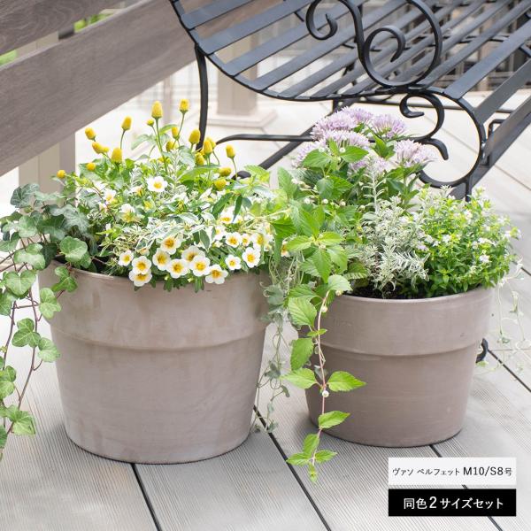 【商品名】ヴァソ ペルフェット M 10号 ＆ S 8号 セット【メーカー名】Deroma（デローマ）【セット内容】ヴァソ ペルフェット M 10号×1、S 8号 ×1（ヴァソ ペルフェット M 10号）【カタログサイズ】φ29.5(27....