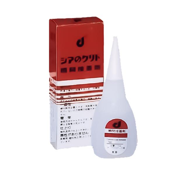 【商品名】瞬間接着剤『シアのクリド』【メーカー名】ジャービス商事【カタログサイズ】40×100×22【重さ】2.0g【材質】合成樹脂100%（アクリル系接着剤）【色】無色透明【生産国】インドネシア【適用】材木、金属、陶器、ゴム大変強力な接着...