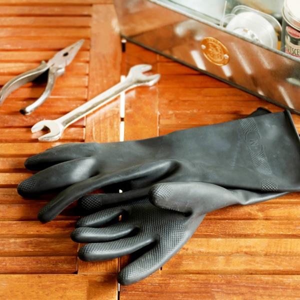 【商品名】アウトドア用ゴム手袋【メーカー】MARIGOLD　GLOVES/マリーゴールド・イギリス【サイズ】Mサイズ： 全長30.5cm　手のひらまわり20.5cm　中指の長さ8cmLサイズ： 全長31.5cm　手のひらまわり23cm　中指...