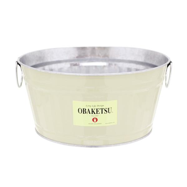 【商品名】 OBAKETSU たらいバケツ【メーカー】渡辺金属工業株式会社【サイズ】 底径24cm×口径30.5cm×高さ15cm【容量】 7.5L【生産国】 日本