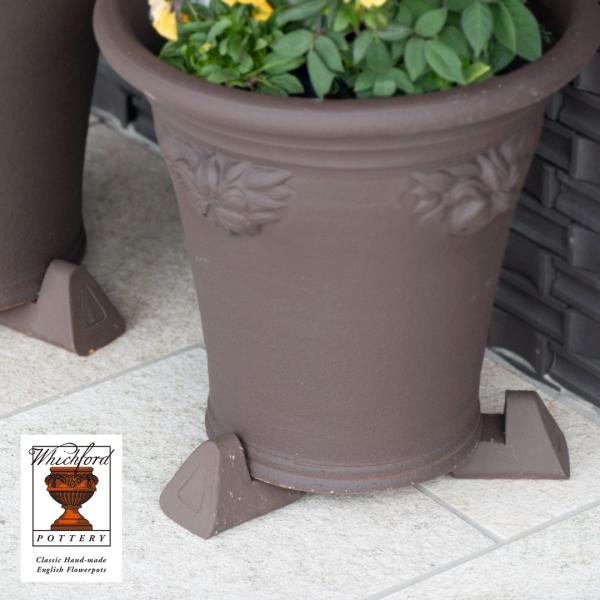 【商品名】 ポットフィート 3個セット【メーカー名】 Whichford Pottery / ウィッチフォード【カタログサイズ】 幅4.5×奥行9×高さ5cm【実測サイズ】 幅5×奥行8.3×高さ5cm【重さ】 約200g/個【カラー】チャ...
