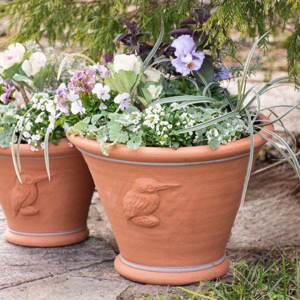 【商品名】 キングフィッシャー フレアポット L【メーカー名】 Whichford Pottery / ウィッチフォード【カタログサイズ】 直径32×高さ23cm【実測サイズ】 直径31.5(28)×高さ23.5(21.5)cm ※カッコ内...