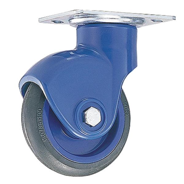 積載荷重300kg用の取り替え用低騒音キャスター。金象印しずキャリー大用取り替え車輪径130mm自在低騒音キャスター（前輪部）。※取り替え時には工具（14mmレンチ）が必要です。(部品対応商品)・金象印しずキャリーNＰ-３００ＤＸL・金象印...