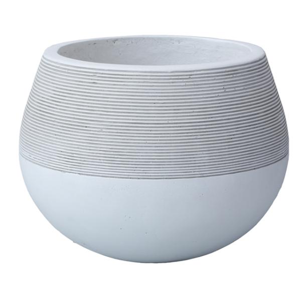 ■素材：高品位FRP■外サイズ：幅（直径）35cm×高さ 26cm■内サイズ：内径24cm■重さ：約6.6kg■底穴：なし■カラー：ホワイト■専用受け皿：あり (別売)■返品交換：不可（出荷後の返品交換はお受け致しかねます。）サイズは誤差が...